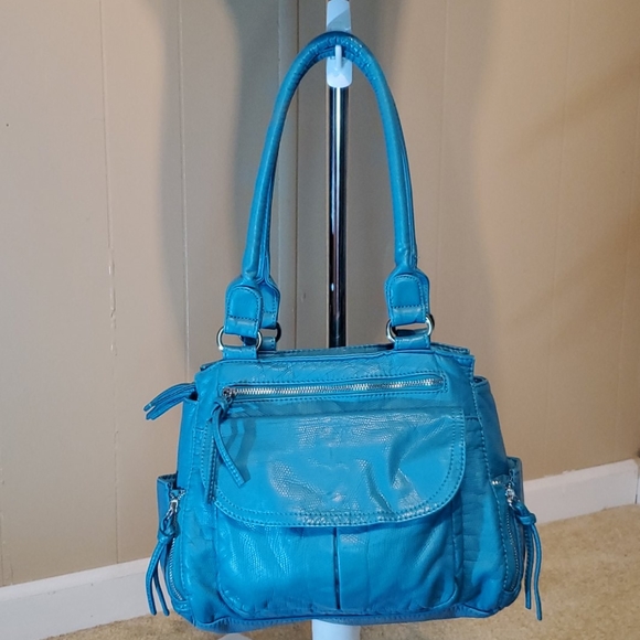 Gal | Bags | Gal Turquoise Pebbled Leather Purse | Poshmark
